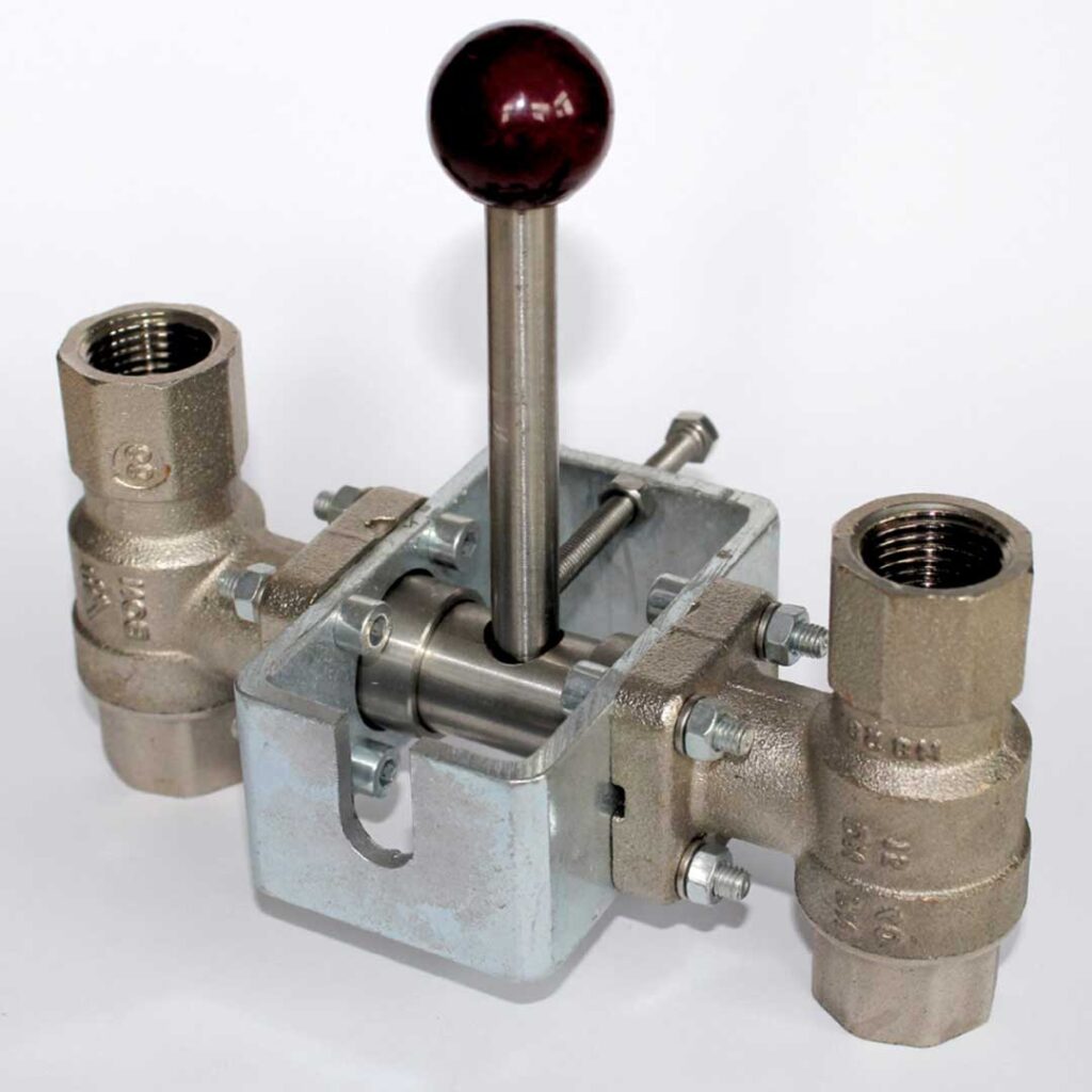 Double ball valve - hp-TECHNIK
