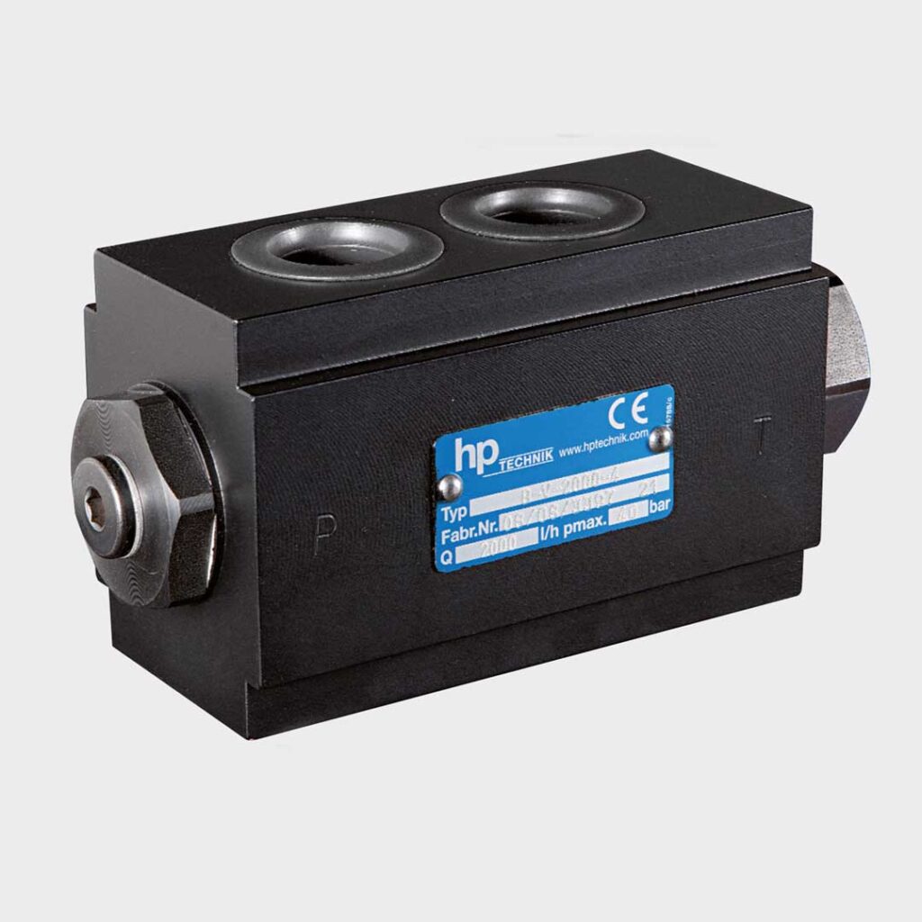 Overflow valves of Series BV - hp-TECHNIK